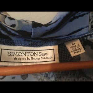 George Simonton | Tops | Simonton Says Designed By George Simonton ...